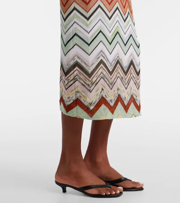 Missoni Zigzag Knitted Midi Dress