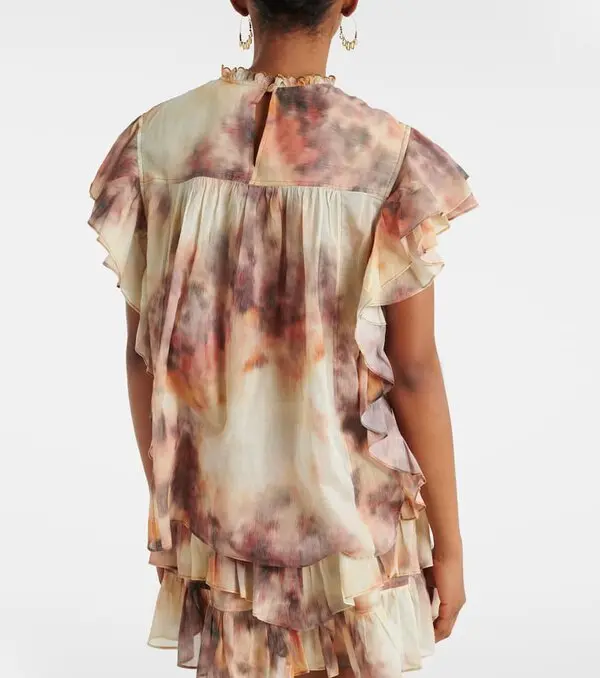MARANT ETOILE Daliyane Printed Cotton Top - Multicoloured