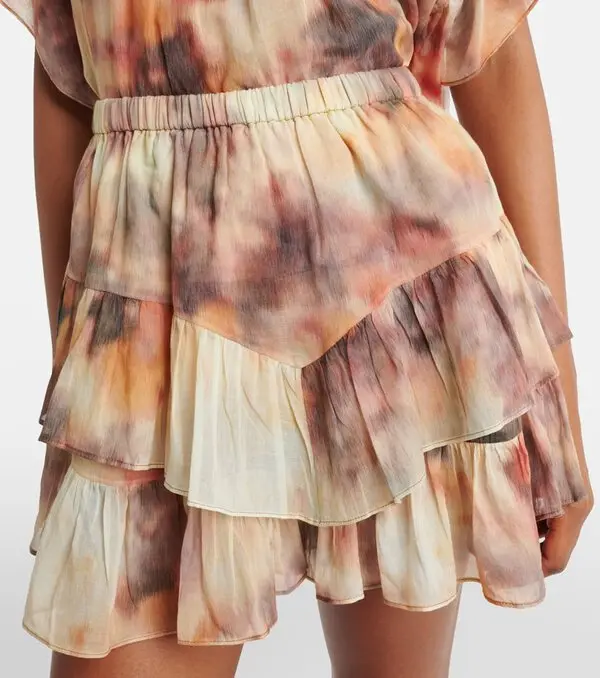 MARANT ETOILE Jocadia Printed Cotton Skort - Multicoloured