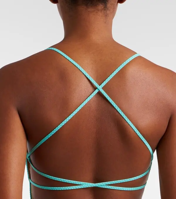 Missoni Open-knit Lame Swimsuit