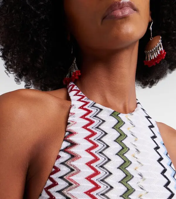 Missoni Zigzag Knitted Maxi Dress