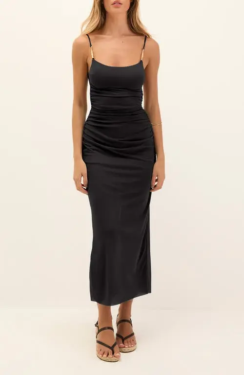 VIX PAULA HERMANNY Lorena Cover-up Midi Dress - Black