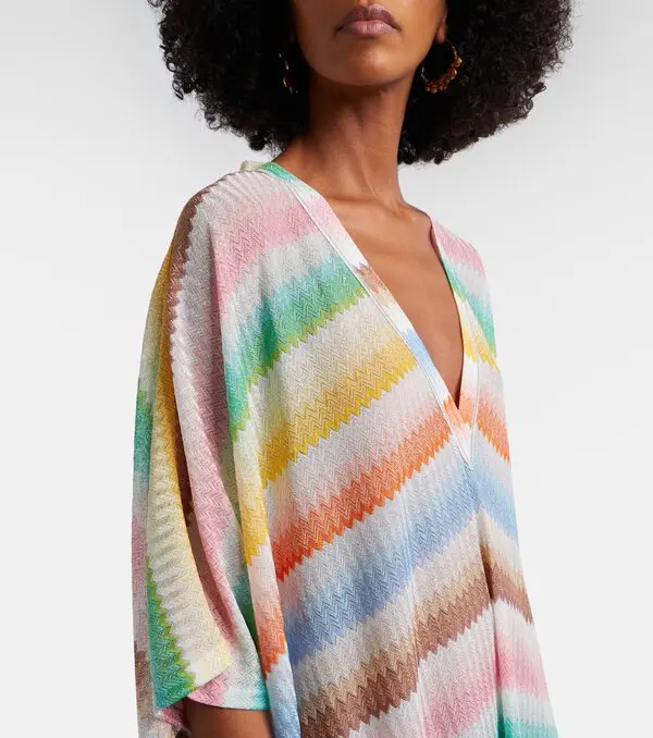 Missoni Zigzag Knitted Beach Cover-up - Multicoloured