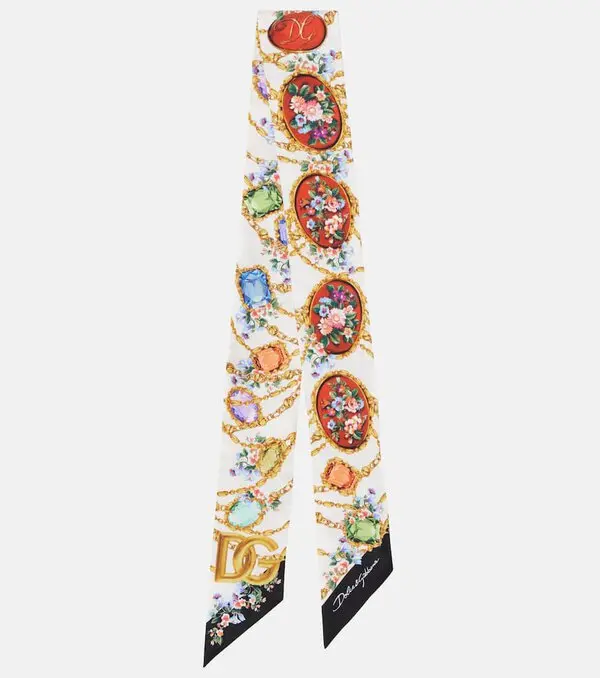 Dolce & Gabbana Dg Silk Scarf - Multicoloured