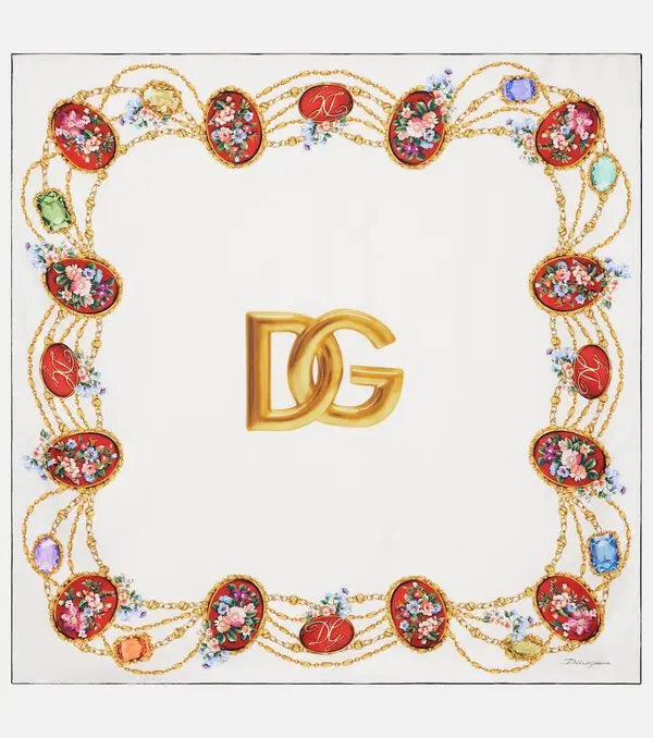 Dolce & Gabbana Dg Silk Scarf - Multicoloured