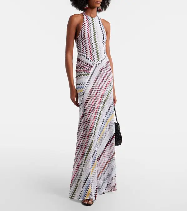 Missoni Zigzag Knitted Maxi Dress