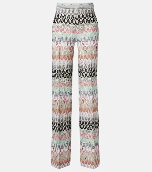 Missoni Zigzag Lamé Straight Pants - Multicoloured
