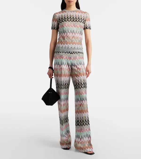 Missoni Zigzag Lamé Straight Pants