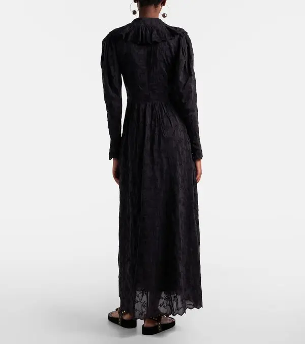 Isabel Marant Étoile Zoen Floral Maxi Dress - Black