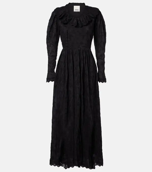 Isabel Marant Étoile Zoen Floral Maxi Dress - Black