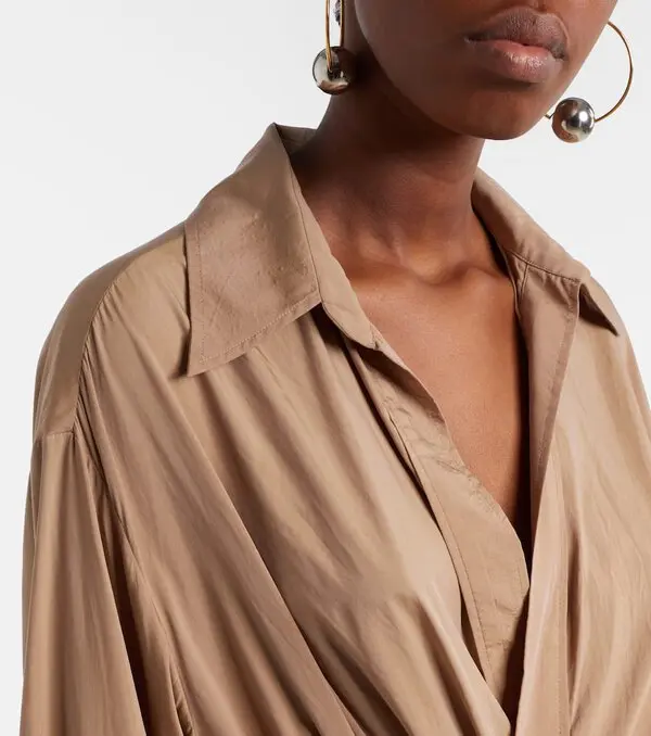 Isabel Marant Étoile Keren Gathered Wrap Top - Beige