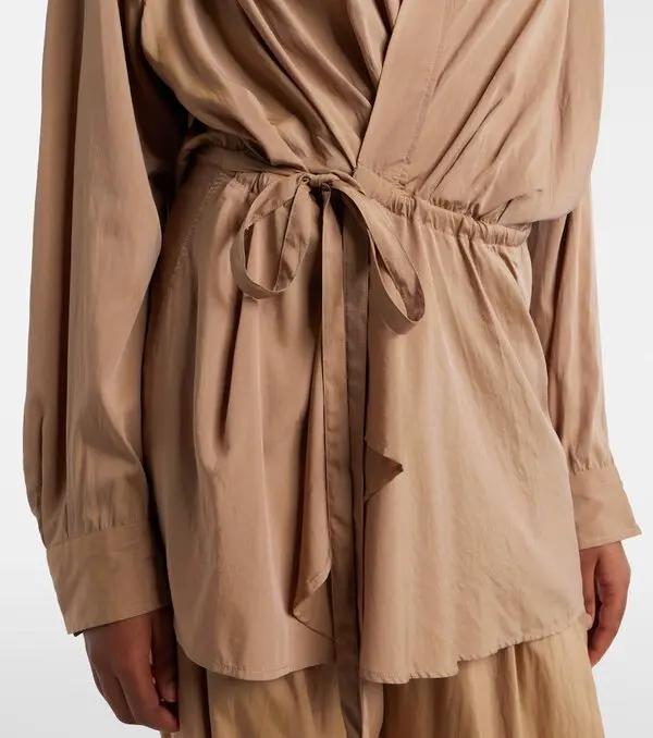 Isabel Marant Étoile Keren Gathered Wrap Top - Beige