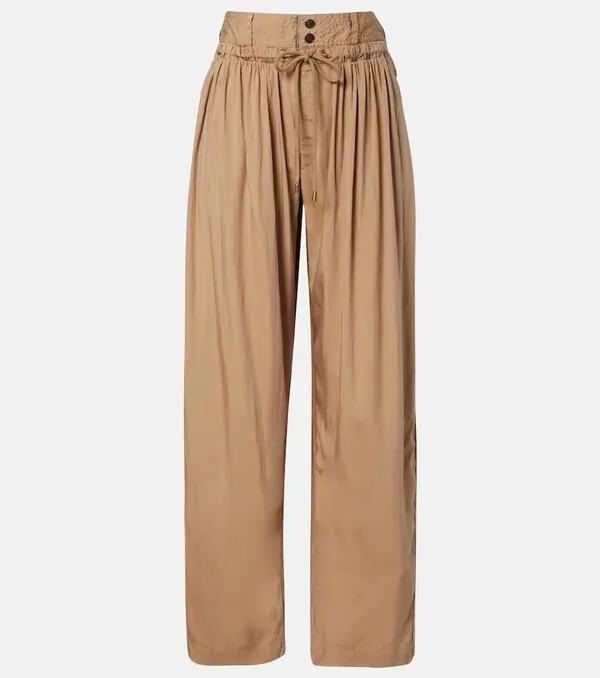 Isabel Marant Étoile Inaya Layered Wide-leg Pants - Beige