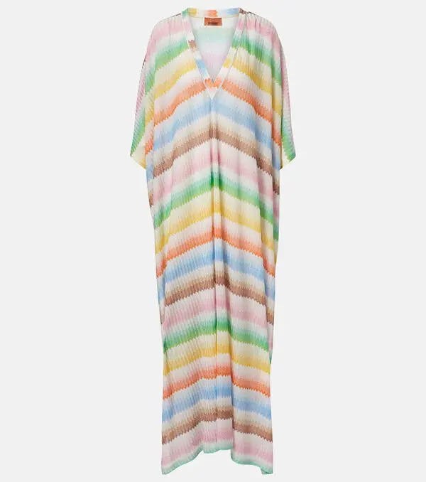 Missoni Zigzag Knitted Beach Cover-up - Multicoloured