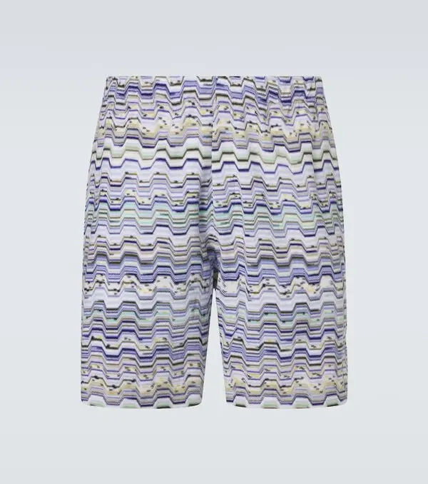 Missoni Zigzag Cotton Shorts - Multicoloured