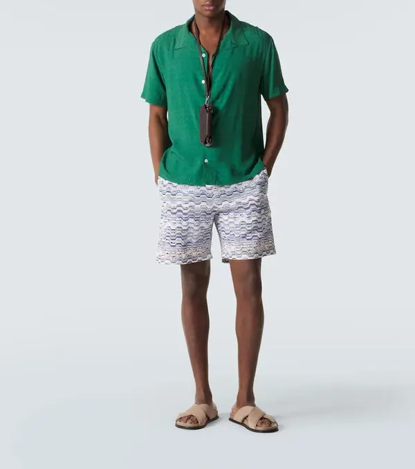 Missoni Zigzag Cotton Shorts - Multicoloured
