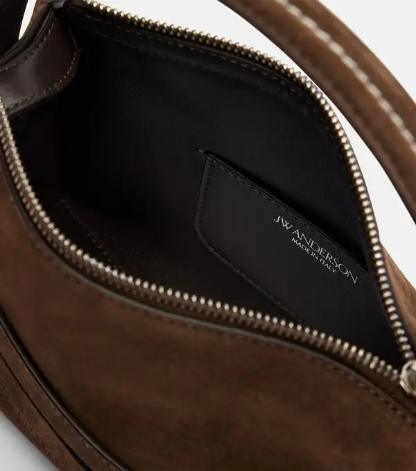 JW Anderson Small Suede Top-handle Bag - Brown