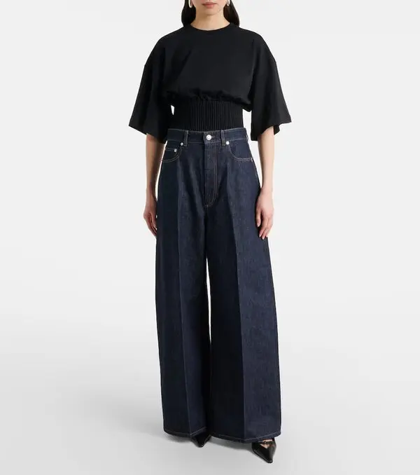 Sportmax Dangri Wide-leg Jeans