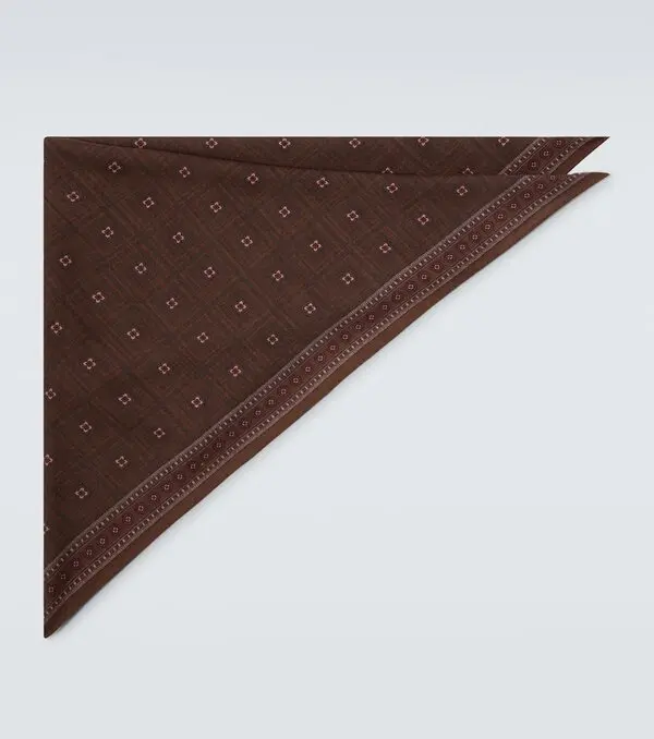 Loro Piana Henry Cashmere And Silk Scarf - Brown