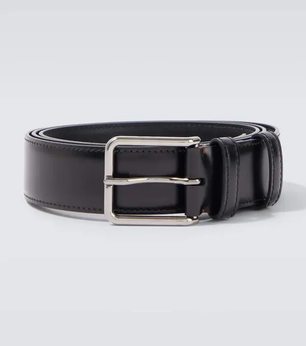Loro Piana Mayfair Leather Belt - Black
