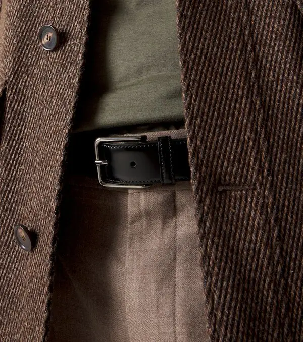 Loro Piana Mayfair Leather Belt - Black