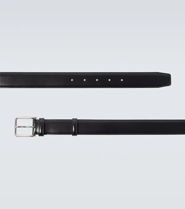 Loro Piana Mayfair Leather Belt - Black