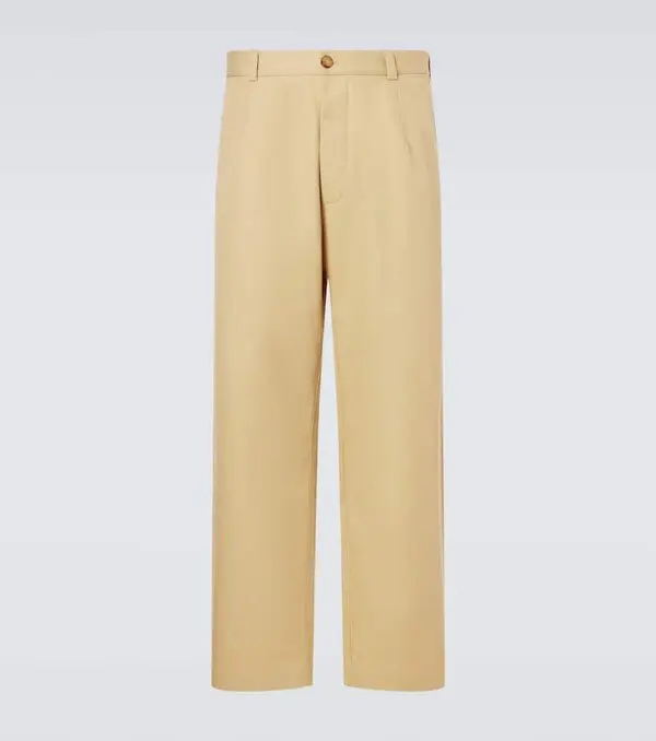 Loro Piana Fuji Cotton Twill Straight Pants