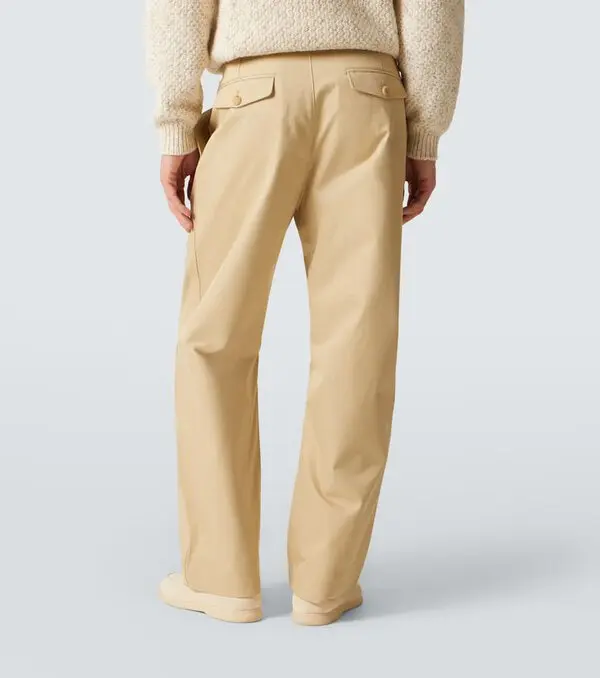 Loro Piana Fuji Cotton Twill Straight Pants