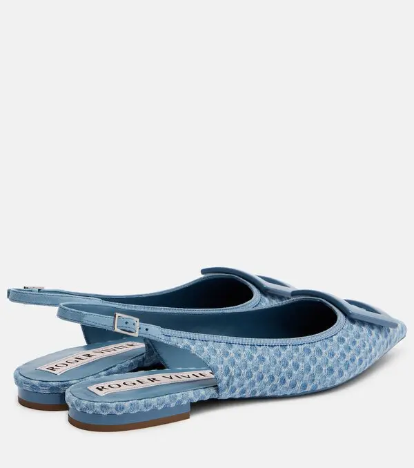 ROGER VIVIER Gommettine Slingback Ballet Flats