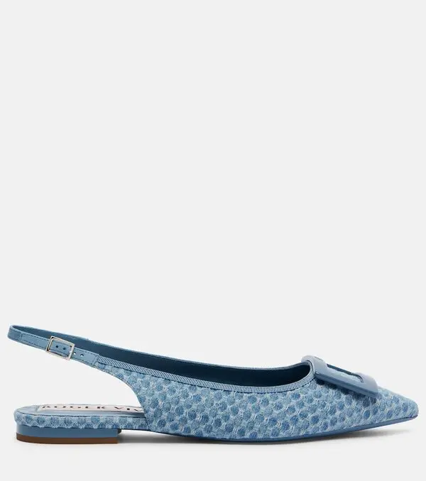 ROGER VIVIER Gommettine Slingback Ballet Flats