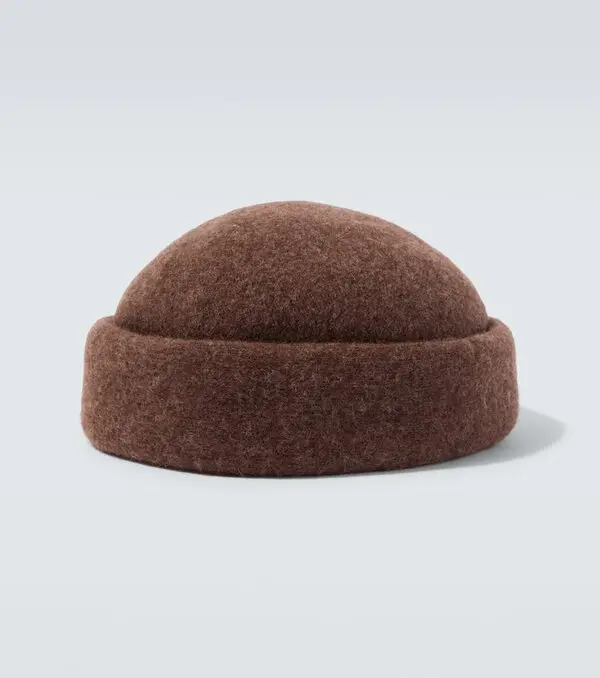 Loro Piana Mel Wool Beanie - Brown
