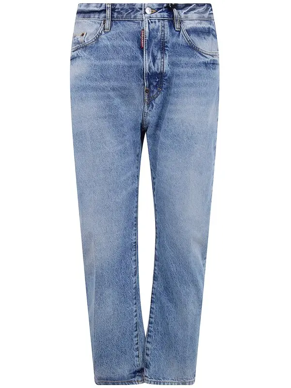 Dsquared2 Straight Leg Jeans - Blue