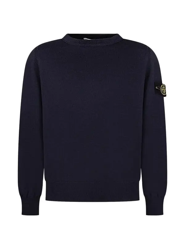 Stone Island Crew Neck Sweater - Blue