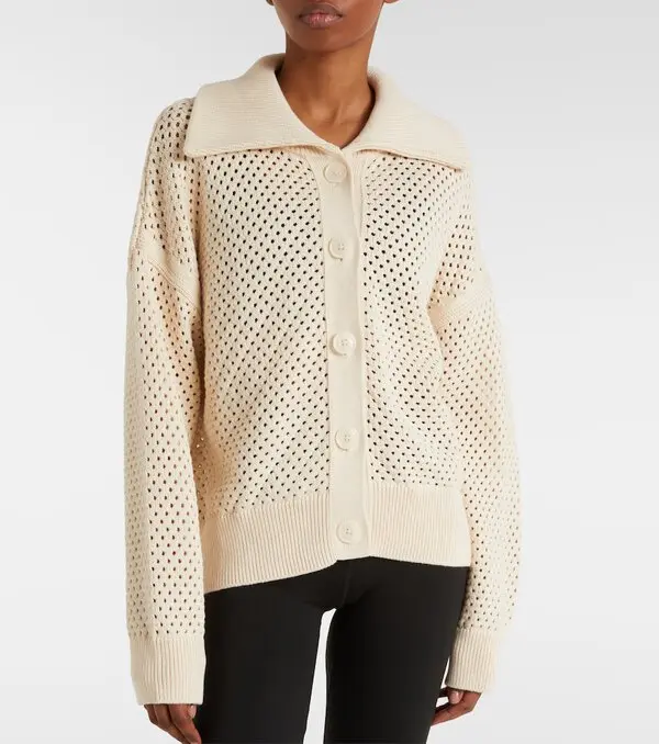 Varley Myrtle Pointelle Cotton Cardigan