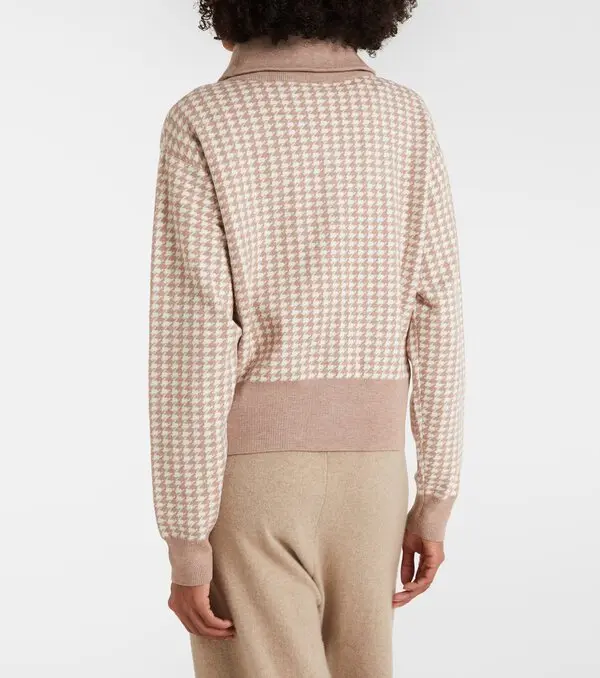 Varley Houndstooth Jacquard Jacket - Beige