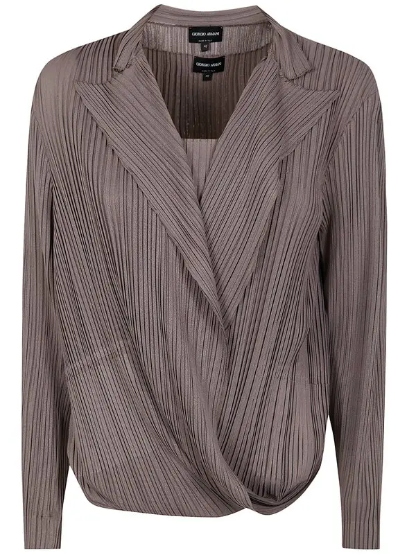 Giorgio Armani Twin Set Plisse - Gray