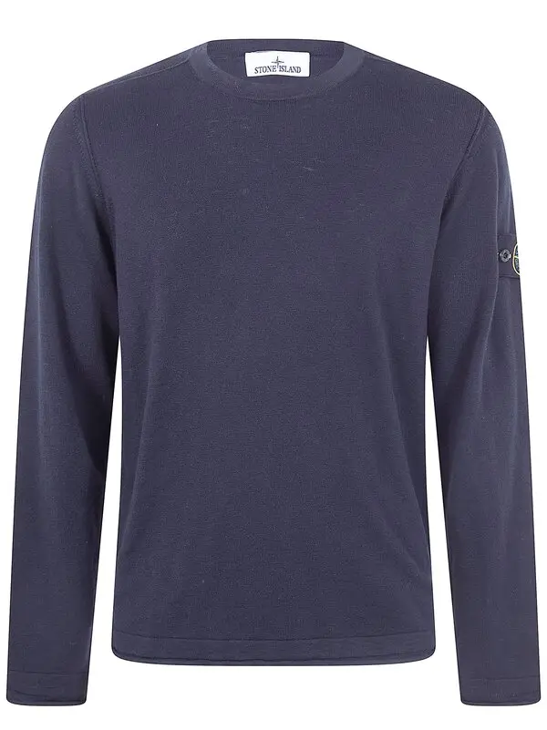 Stone Island Crew Neck Classic Sweater - Black