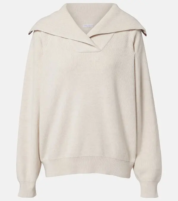 Brunello Cucinelli Monili Cotton Sweater