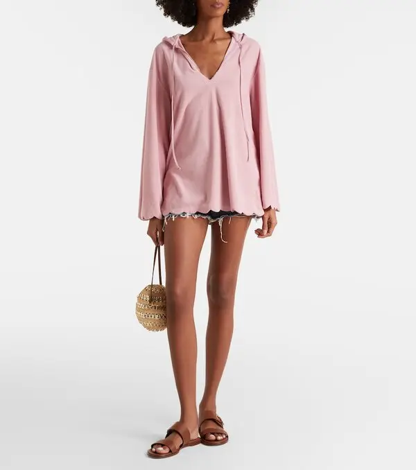 Marysia Baughman Cotton-blend Terry Tunic - Pink