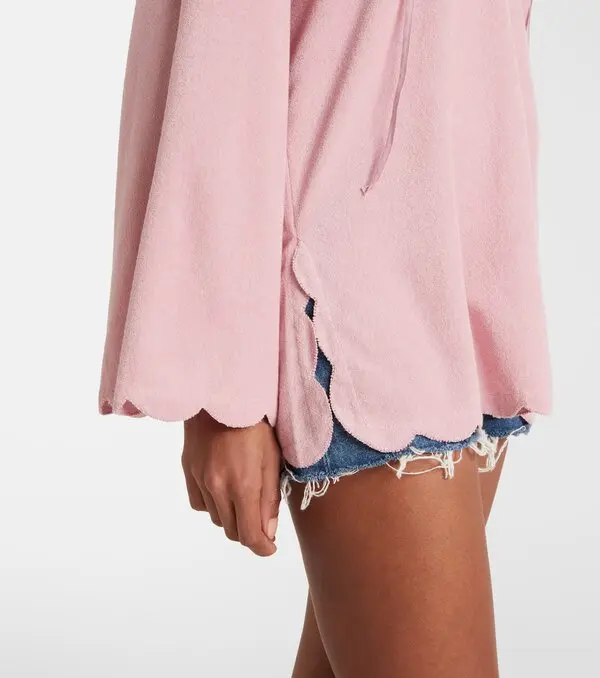 Marysia Baughman Cotton-blend Terry Tunic - Pink