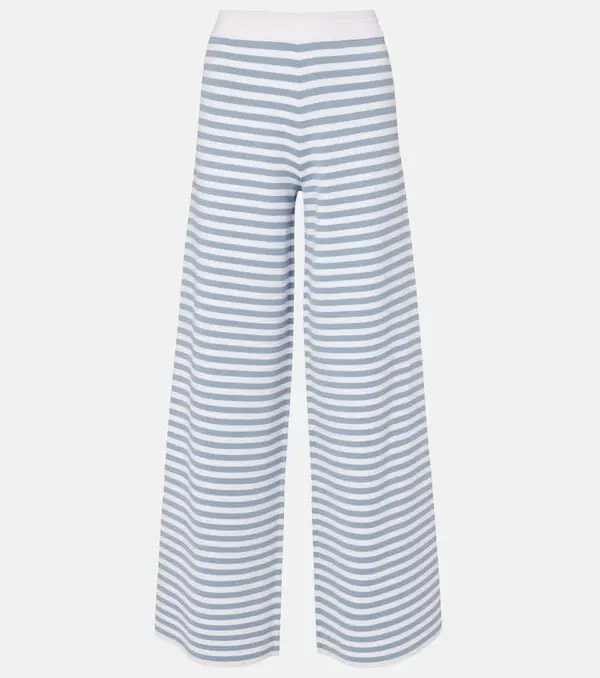 Max Mara Fingere Striped Wide-leg Pants