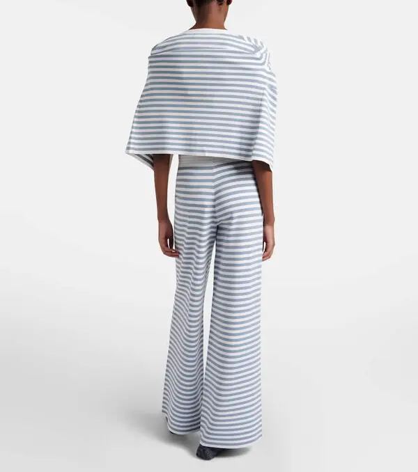 Max Mara Fingere Striped Wide-leg Pants