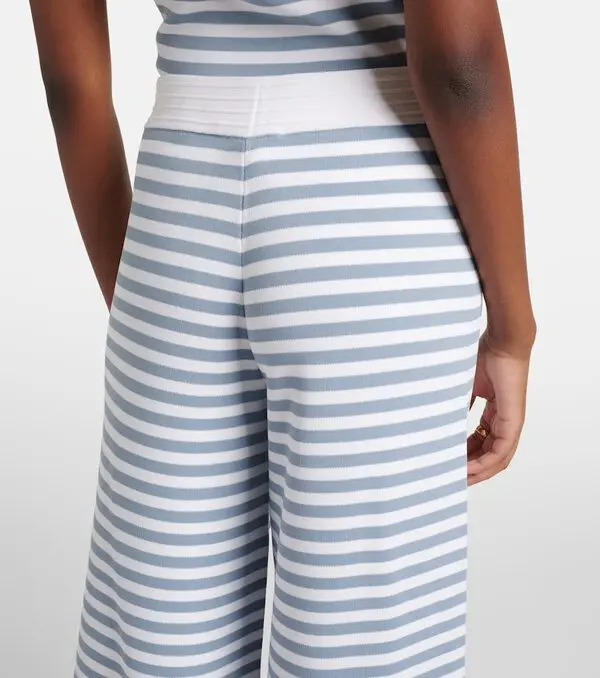 Max Mara Fingere Striped Wide-leg Pants