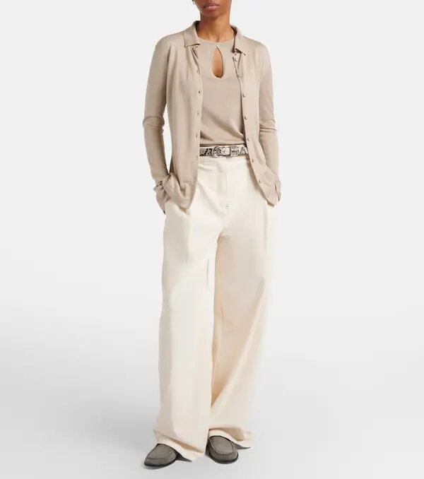 Max Mara Flash Silk And Cashmere Shirt - Beige