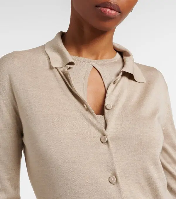 Max Mara Flash Silk And Cashmere Shirt - Beige