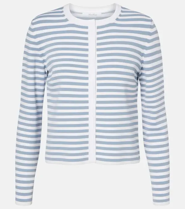 Max Mara Master Striped Cardigan - White