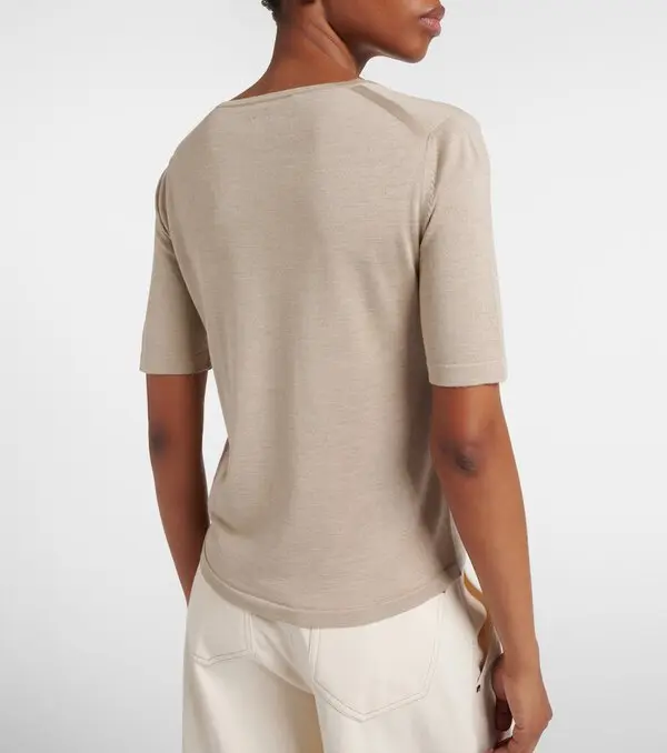 Max Mara Valido Silk And Cashmere Top