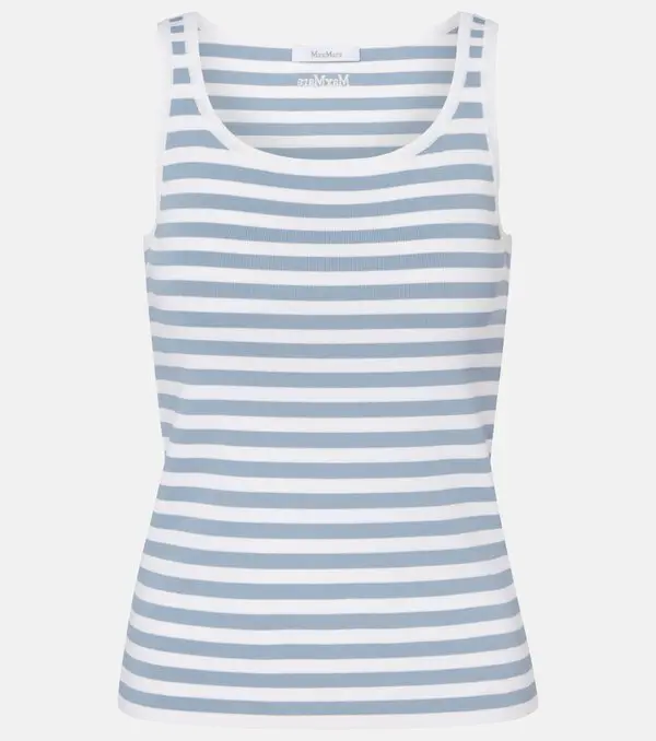 Max Mara Cippo Striped Tank Top - Blue