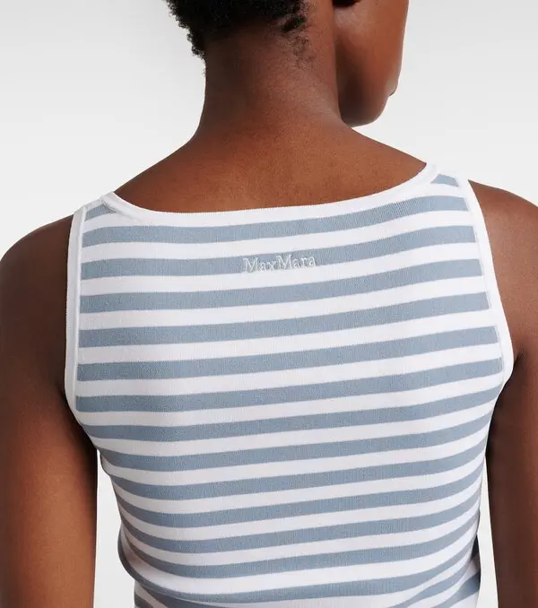 Max Mara Cippo Striped Tank Top - Blue