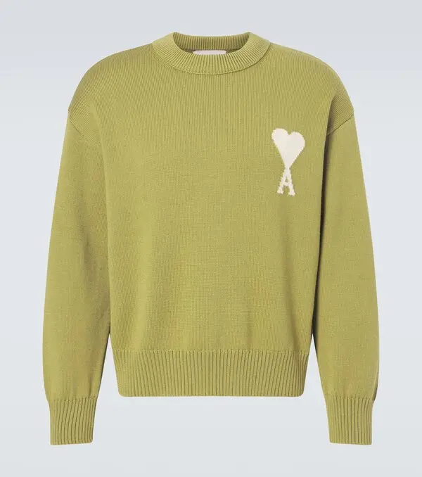 Ami De Cœur Wool And Cotton Sweater - Green
